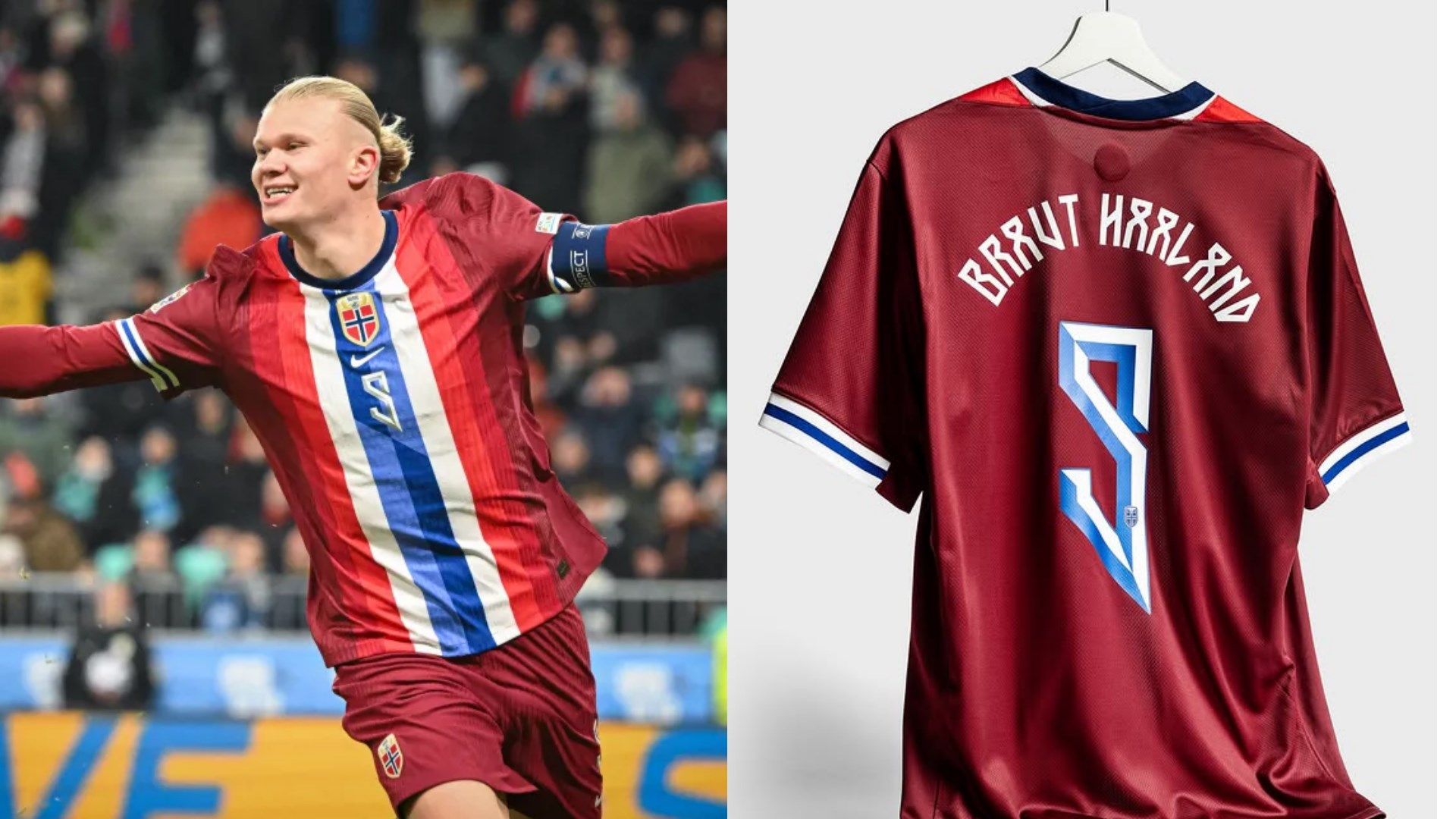 Why does Erling Haaland have 'Braut Haaland' on the back of his Norway jersey? | Goal.com US